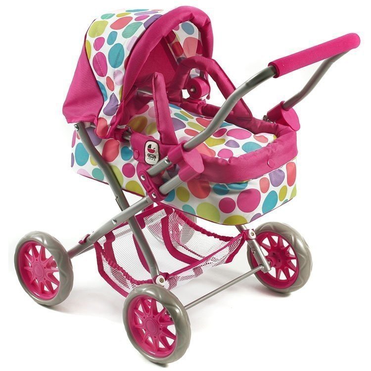 Smarty small pram 57 cm for dolls - Bayer Chic 2000 - Fuchsia and ...