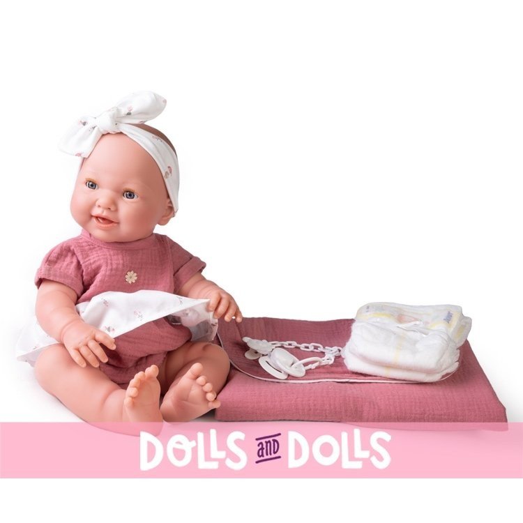 Antonio Juan Puppe 42 cm - Neugeborenes Mia Pee mit Wickelunterlage und ...